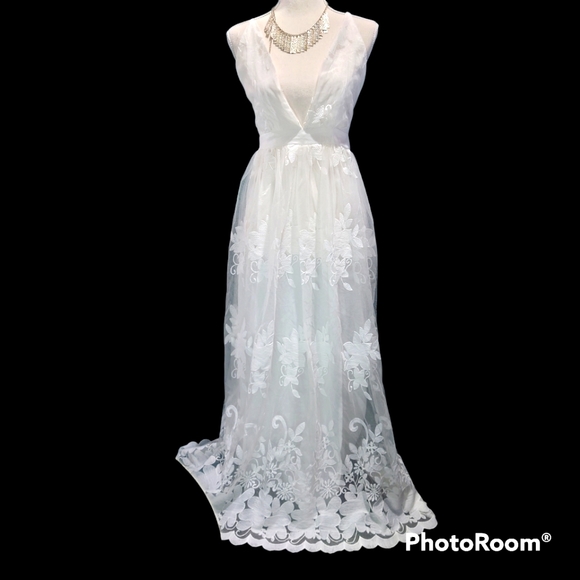 Dresses | White Boho Long Dress | Poshmark